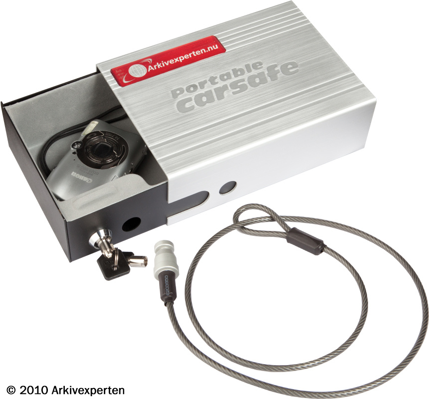 Portable safety box with wire lock for anti-theft protection