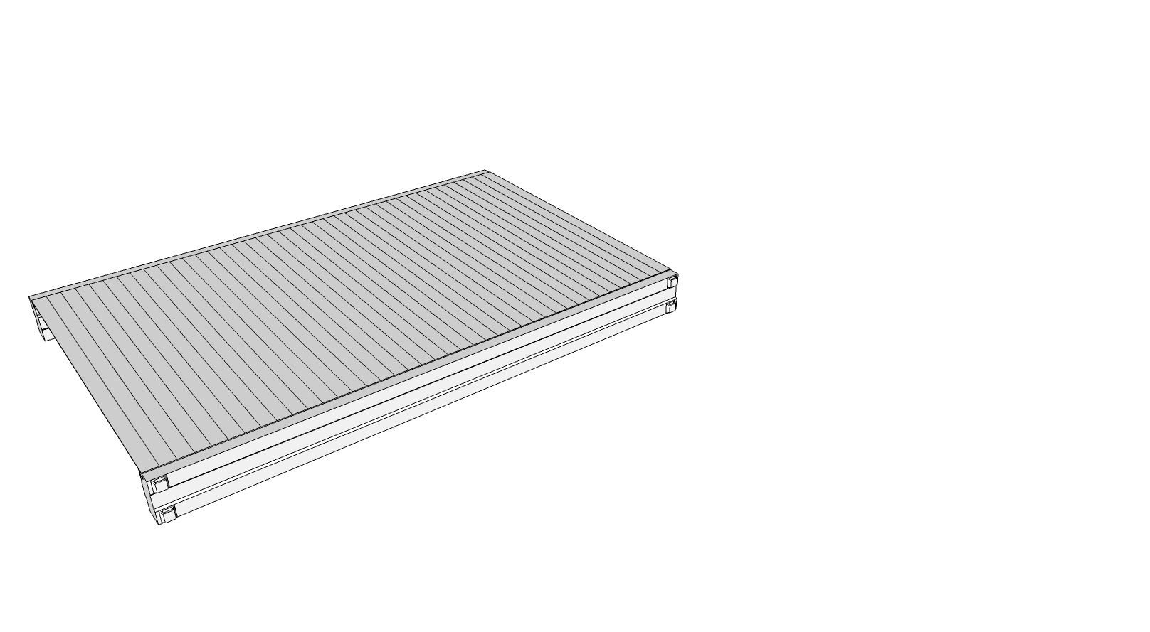 Komplett Hyllplan, S1 600 x 500 i galvad stålplåt