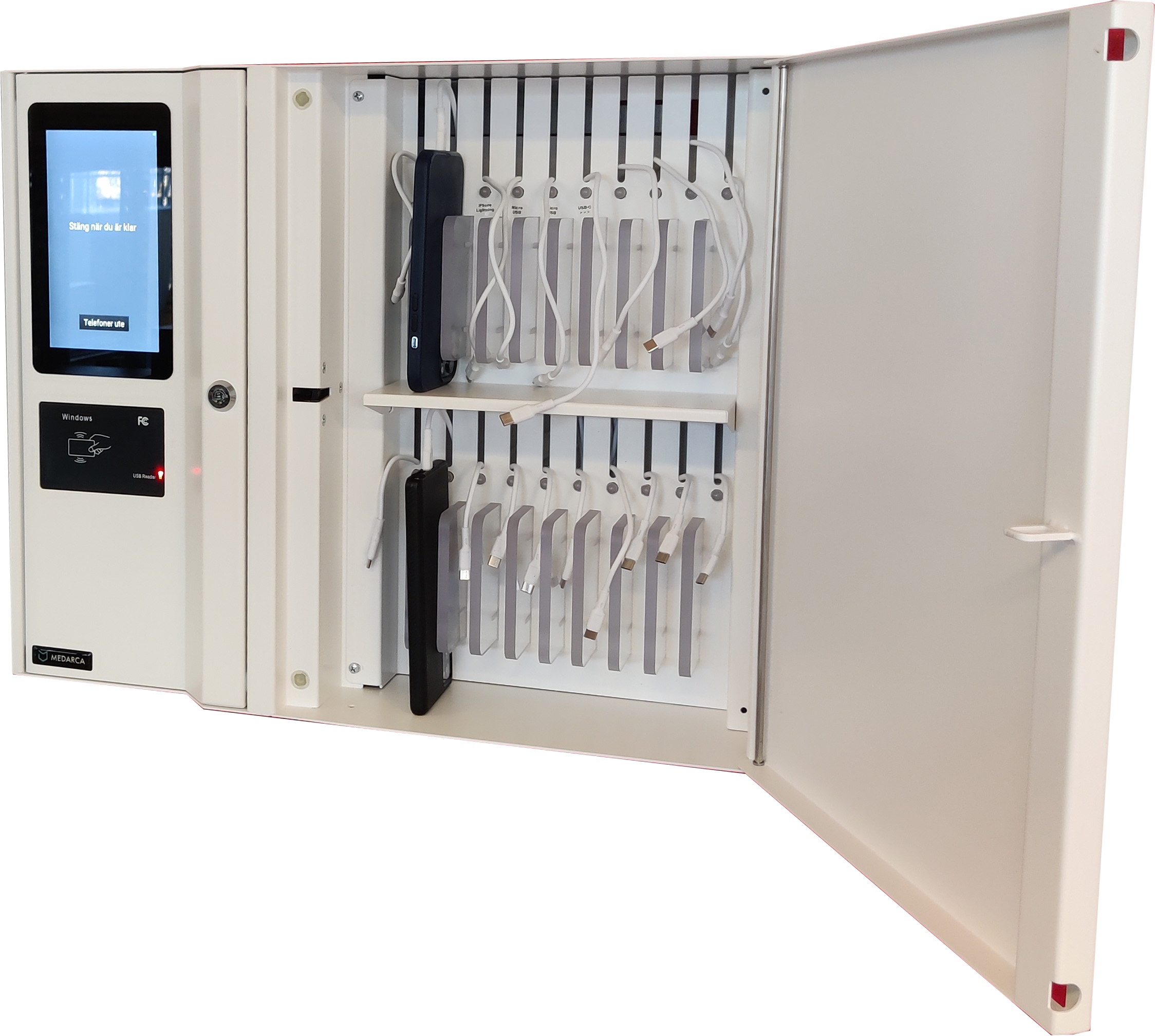 Mobilutlåningsskåp med laddning - molnversion